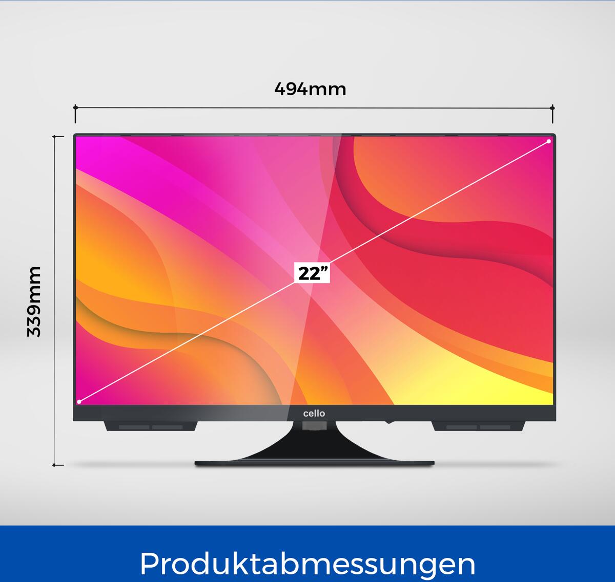 Cello 22″ Smart WebOS Camping LED TV Triple Tuner und Pitch Perfect ...