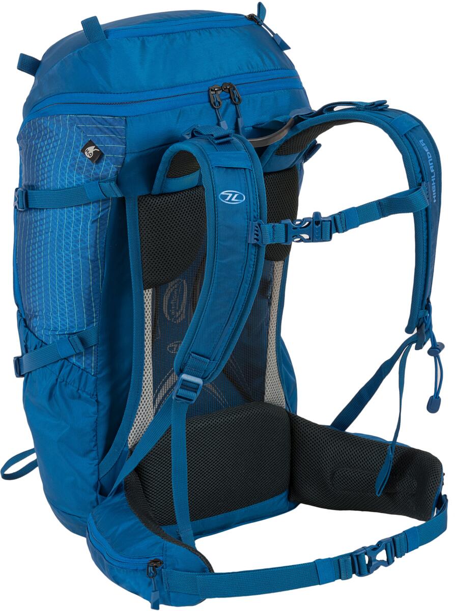 Highlander Summit Rucksack, 40L, blau bei Camping Wagner Campingzubehör