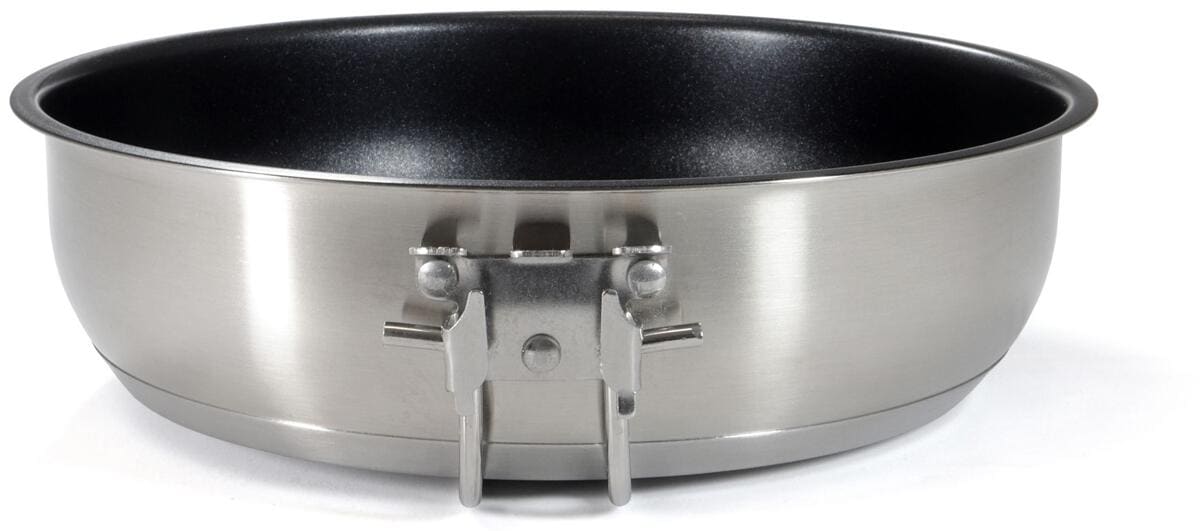 Origin Outdoors Non-Stickn Edelstahlpfanne, Antihaftbeschichtung, Ø 24 ...