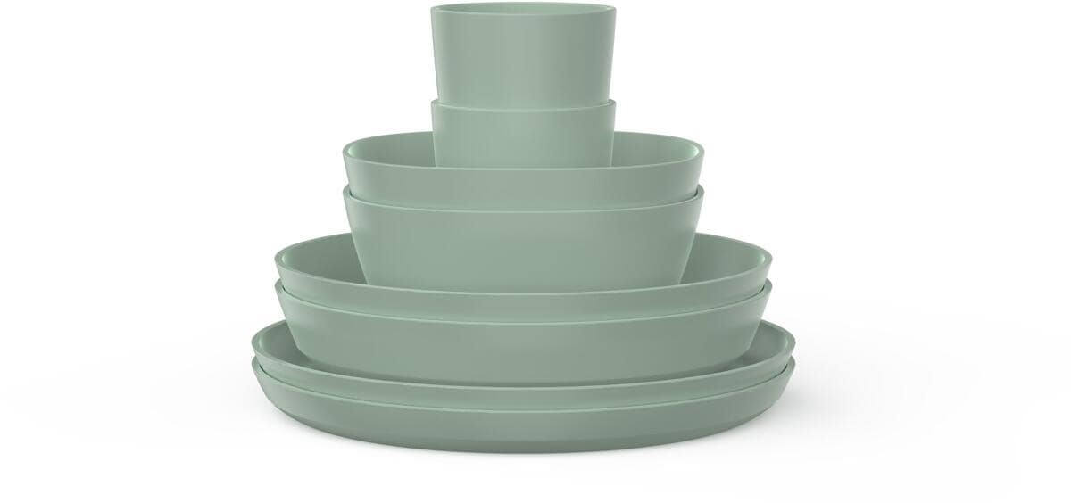 Mepal Silueta Geschirr-Promoset, 8-teilig, Nordic Sage bei Camping ...