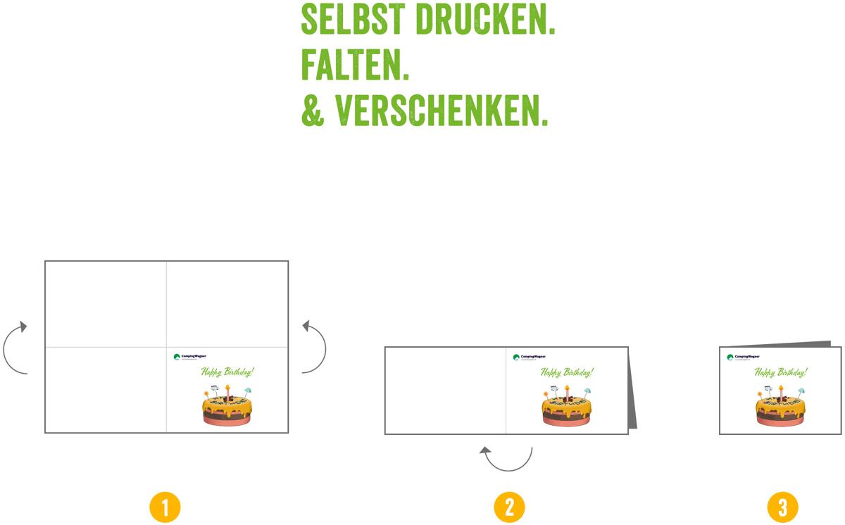 Camping Wagner Geschenkgutschein – Geburtstag (Torte) - 100 € per E ...