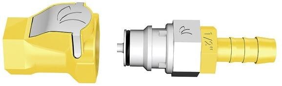 Lilie Certec Inline Push-and-Connect Ventiladapter und Schnellkupplung, 1/2 bei Camping Wagner ...