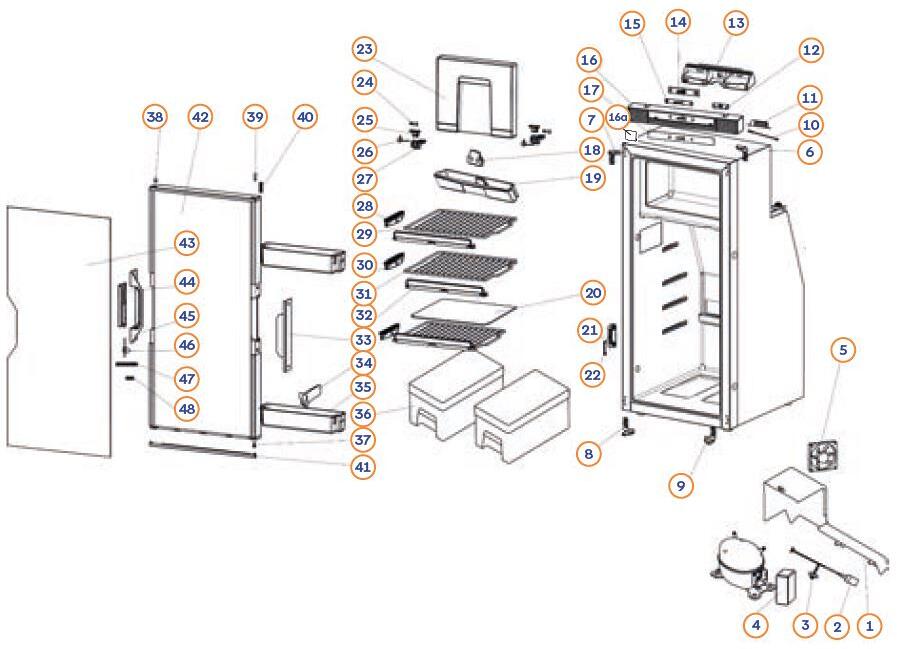 Steuerbox - Thetford Ersatzteil Nr. 691391 - für Kühlschrank T2090 ...