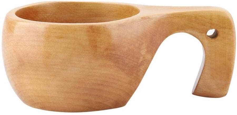 Origin Outdoors Kuksa Holztasse, 200ml, offener Griff bei Camping ...