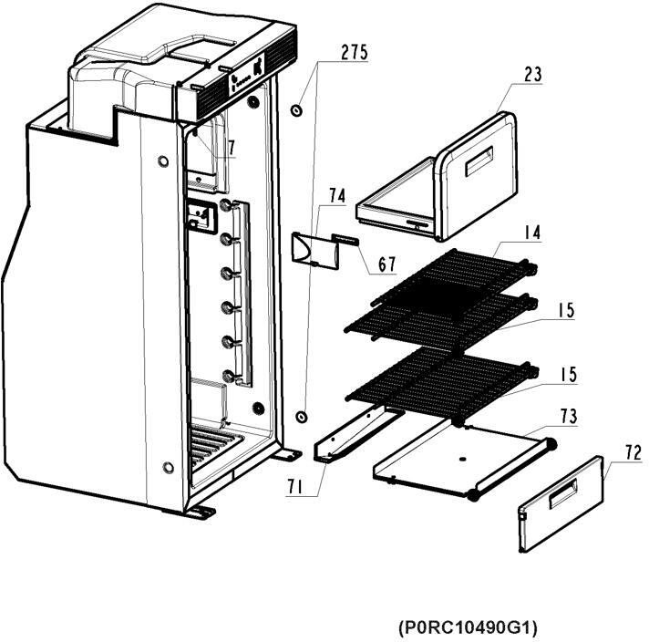 Gefrierfach - Dometic Ersatzteil Nr. 207761402 - für RC 10.4P.10(0) bei Camping Wagner ...