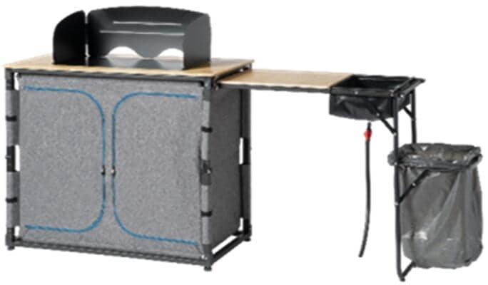 Defa Easy Slide Küchenschrank, Bambus bei Camping Wagner Campingzubehör