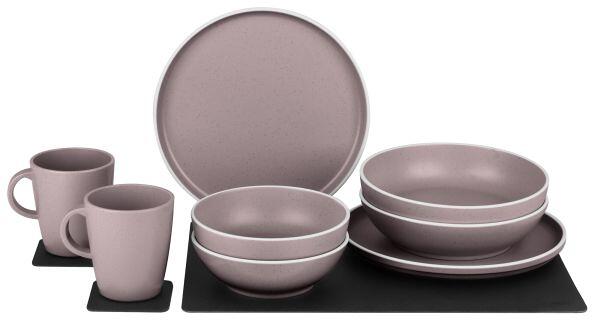 Brunner x Silwy Dolomit Magnet Geschirrset, 11-teilig, rose bei Camping ...