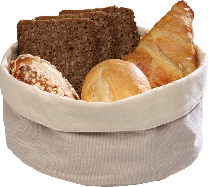 APS Brotkorb/-tasche aus Baumwolle, krempelbar, Ø20cm, beige bei ...