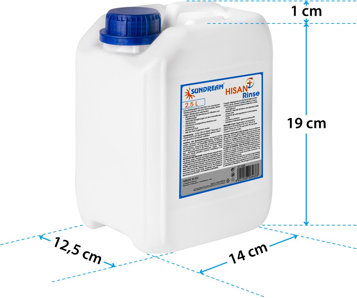 Sundream HiSan+ RINSE Sanitärkonzentrat, 2,5l bei Camping Wagner ...