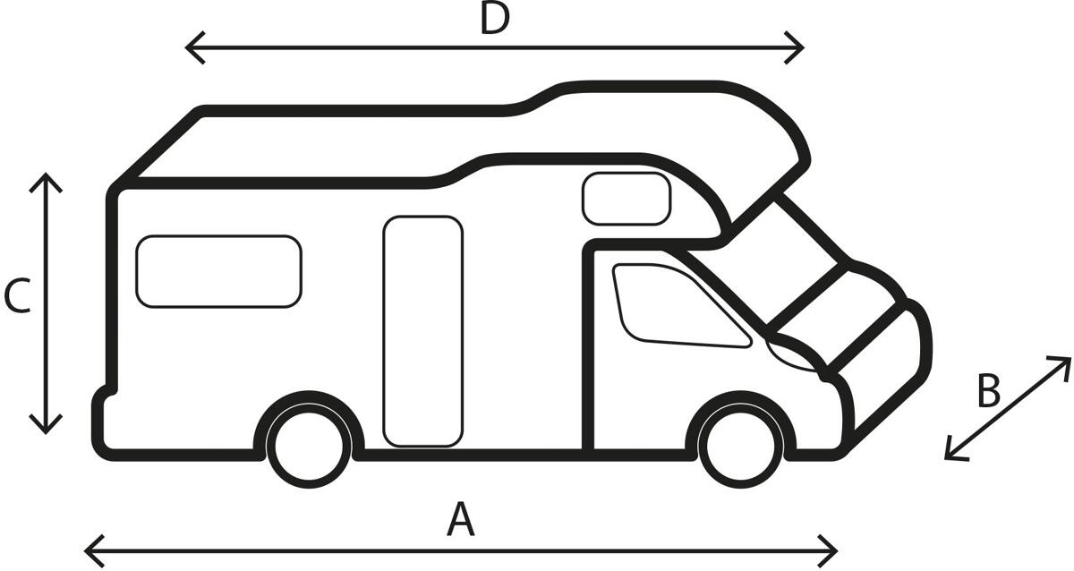 Brunner Camper Cover Design 12M Wohnmobil-Schutzhülle, hell-/dunkelgrau ...