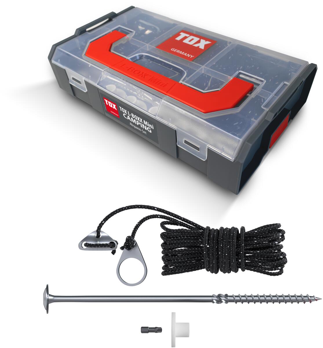 TOX L-Boxx Mini Camping Abspann-Set, 19-teilig bei Camping Wagner ...