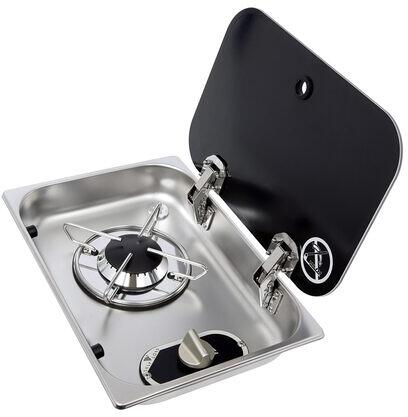 Carbest Einbau Gaskocher mit Glasabdeckung, 1-flammig, 357x250x119mm ...