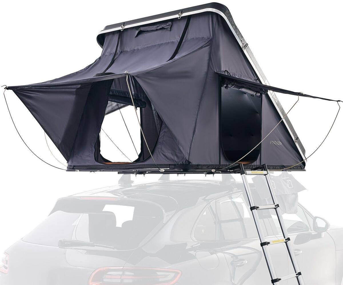 Prime Tech Delta Hartschalen-Autodachzelt, grau bei Camping Wagner ...