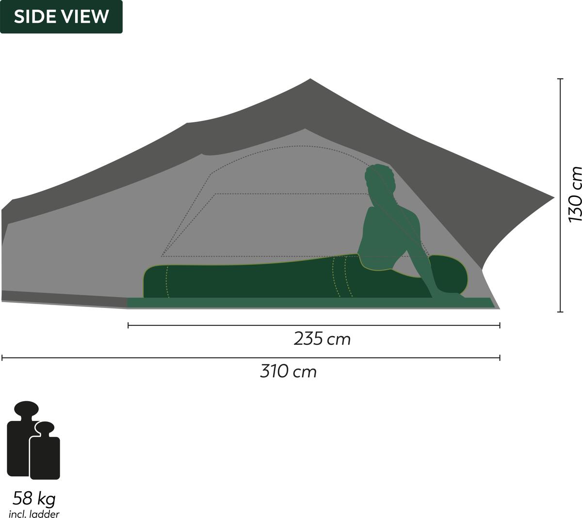Groenberg Villmark 160 Dachzelt bei Camping Wagner Campingzubehör
