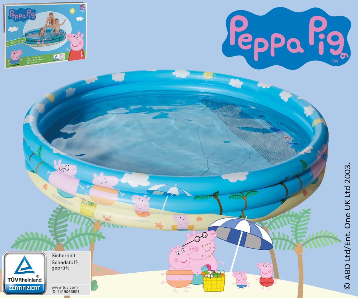 Happy People Peppa Pig 3-Ring-Pool, ca. 150x25cm bei Camping Wagner ...
