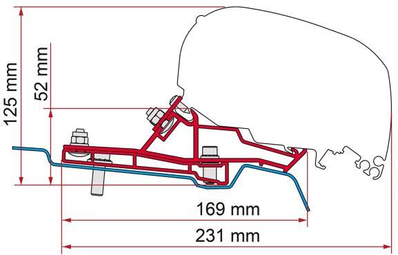 Fiamma F80 Adapter für Ford Transit (L2/H2) ab Bj. 2014 bei Camping ...