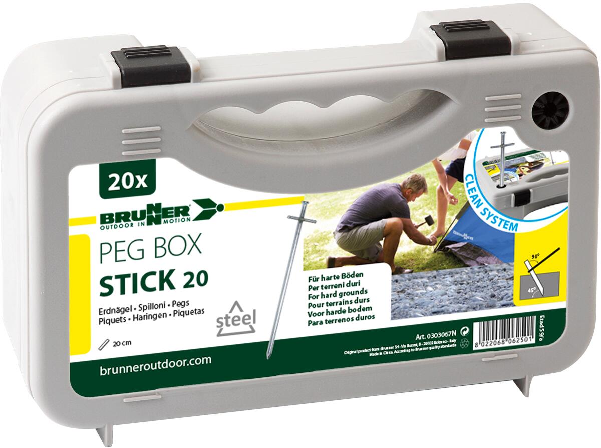 Brunner Peg Box Stick 20, 20er-Pack bei Camping Wagner Campingzubehör