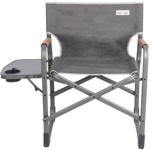 Bel Sol Benedikt Regiestuhl mit Seitentisch, grau bei Camping Wagner ...