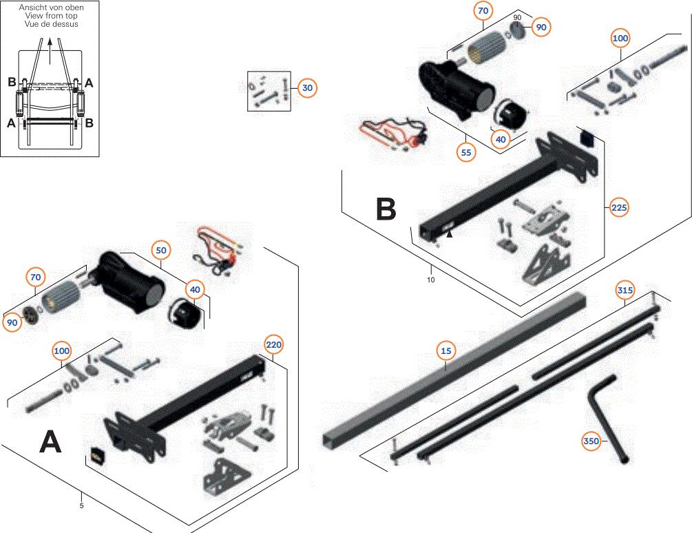 Kleinteile GO2 - Truma Ersatzteil Nr 60031-00141 - für Rangierhilfe Go2 ...