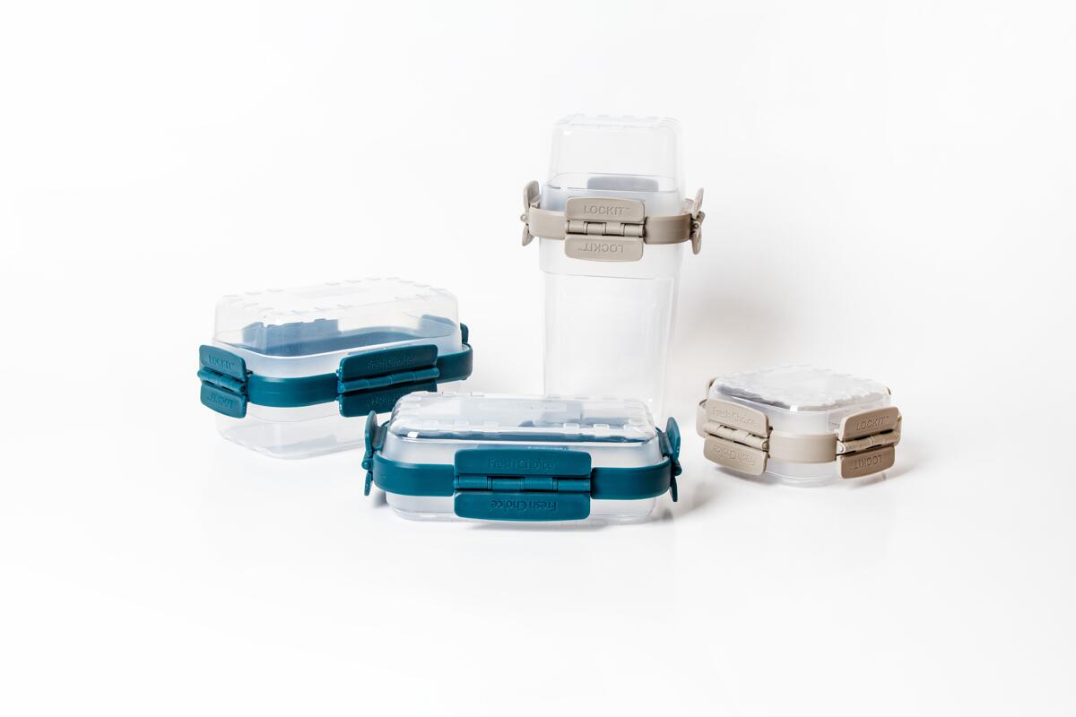 Fresh Choice LOCKIT Frischhaltedosen-Set, Blau/Beige, 12-teilig, 170 ...
