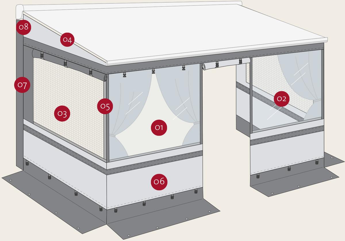 Fiamma Privacy Room Light/CS Light Frontpanel, F45/F35/Caravanstore ...