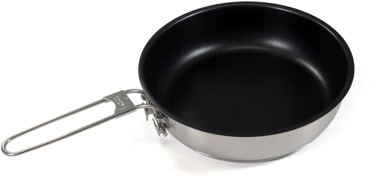 Origin Outdoors Non-Stickn Edelstahlpfanne, Antihaftbeschichtung, Ø 24 ...